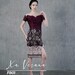 Kebaya Indonesia Modern, off Shoulder Dress, Women Red Dress ...