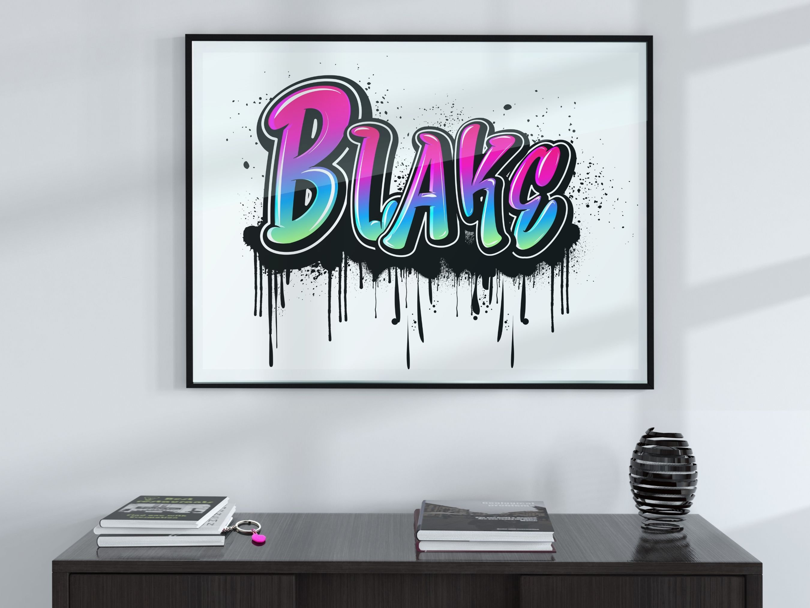 Custom Graffiti Name Wall Art Sign. Canvas or Poster Print. - Etsy