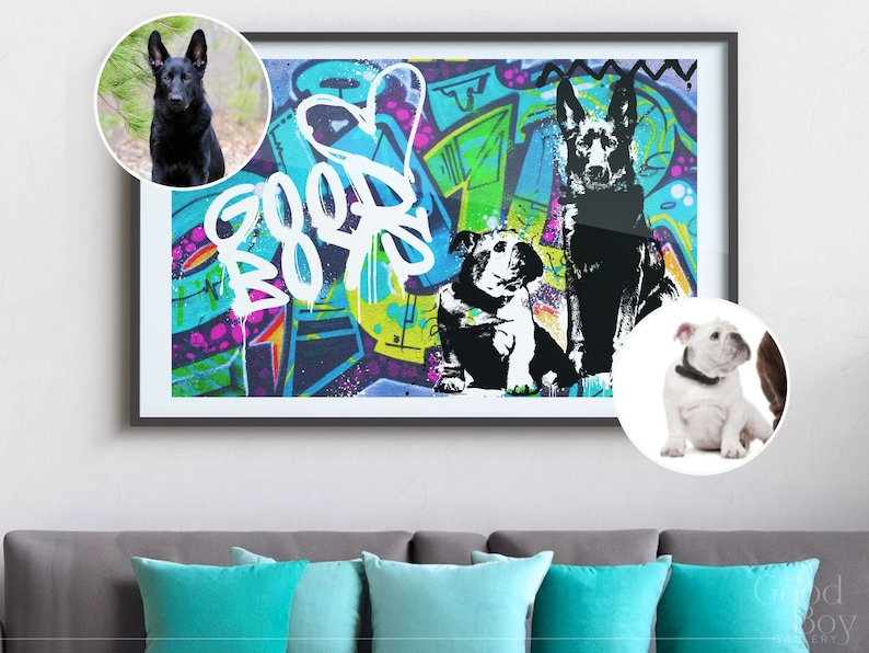 Custom Graffiti Art Portrait of Your Dog. Pop Art Graffiti Street Art ...
