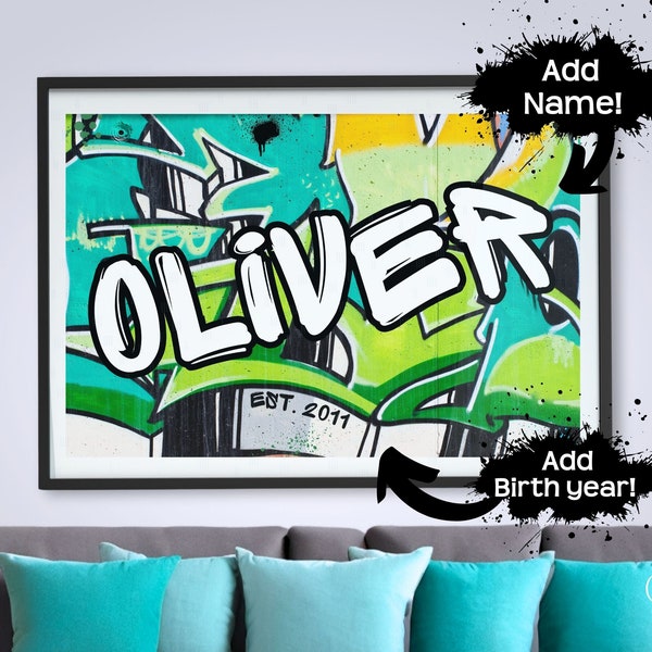 Grafitti Name Sign - Etsy