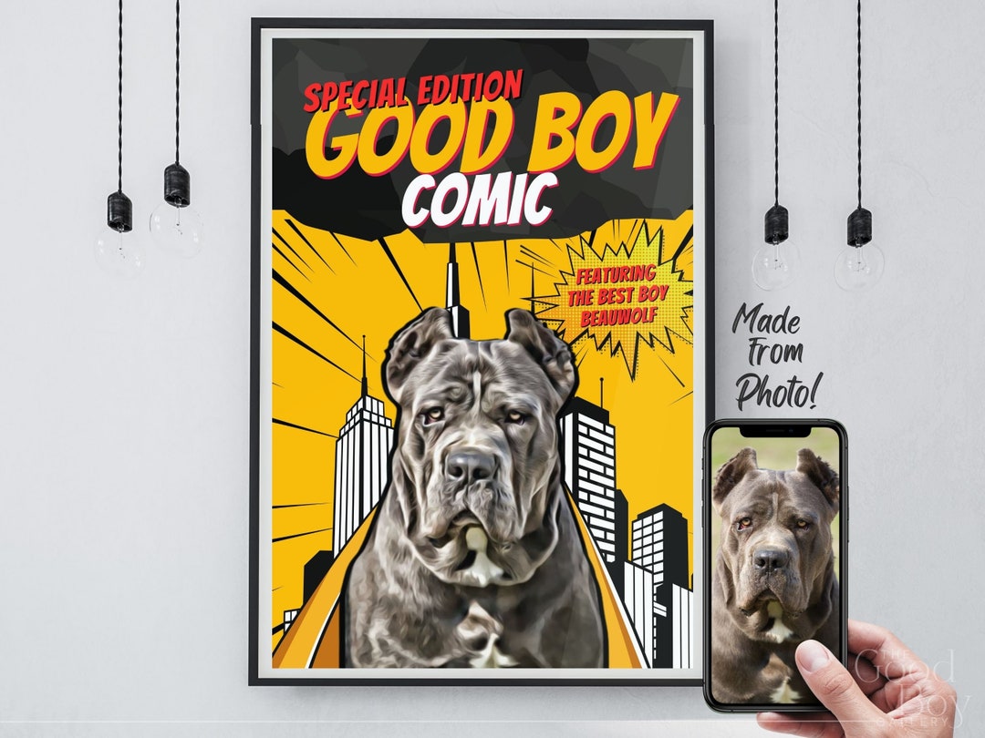 Custom Comic Book Magazine Cover Pet Portrait. Made From Photo of Your ...