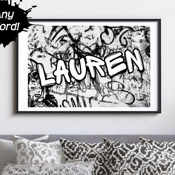 Canvas Name Sign - Etsy