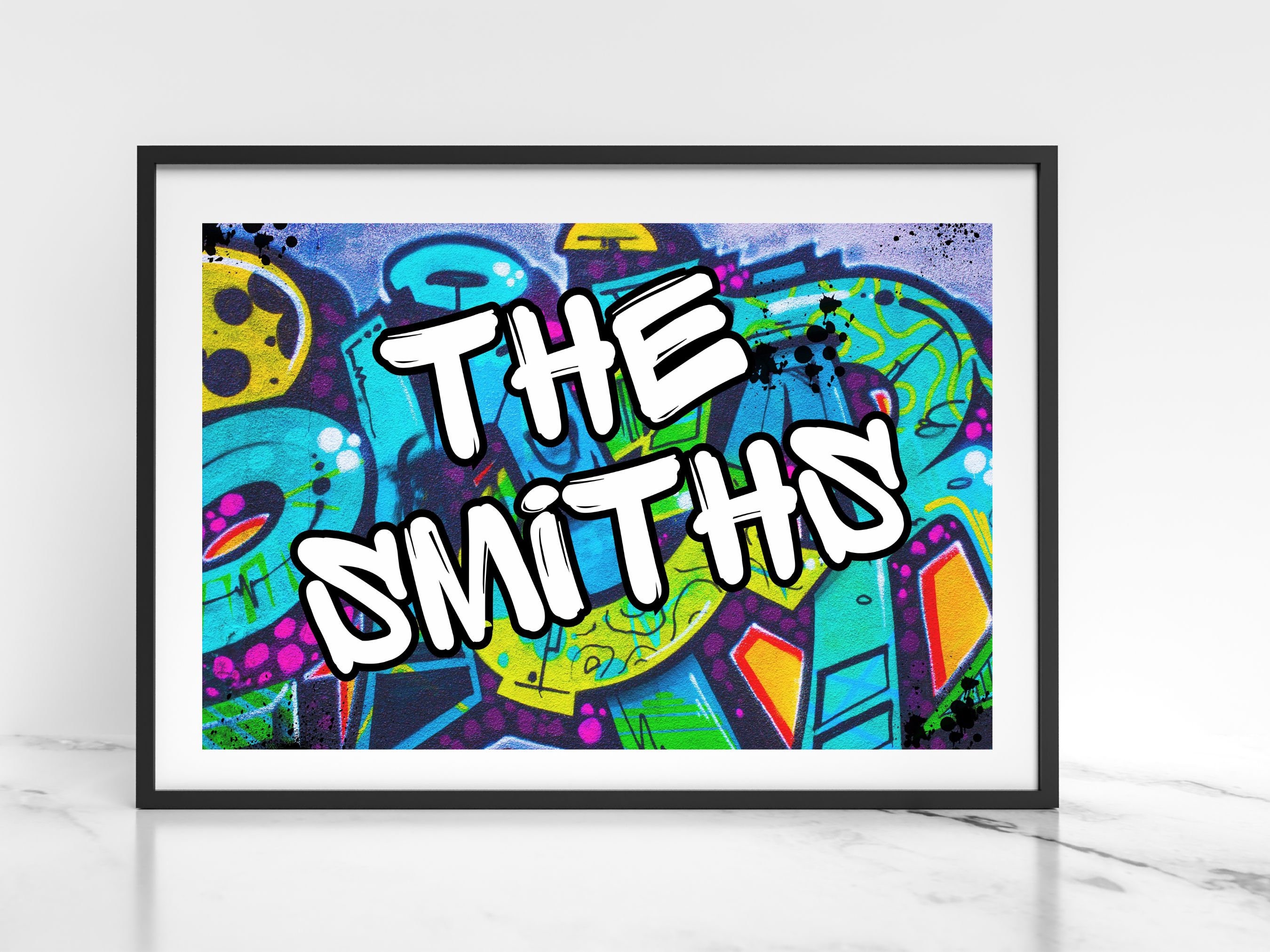 Custom Graffiti Name Wall Art Sign. Colorful Custom Graffiti Art Print ...