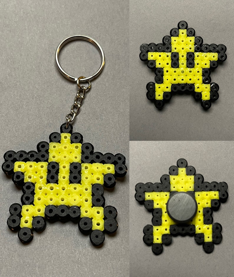 Super Mario Themed Perler/hama Bead Keyring/fridge Magnet - Etsy