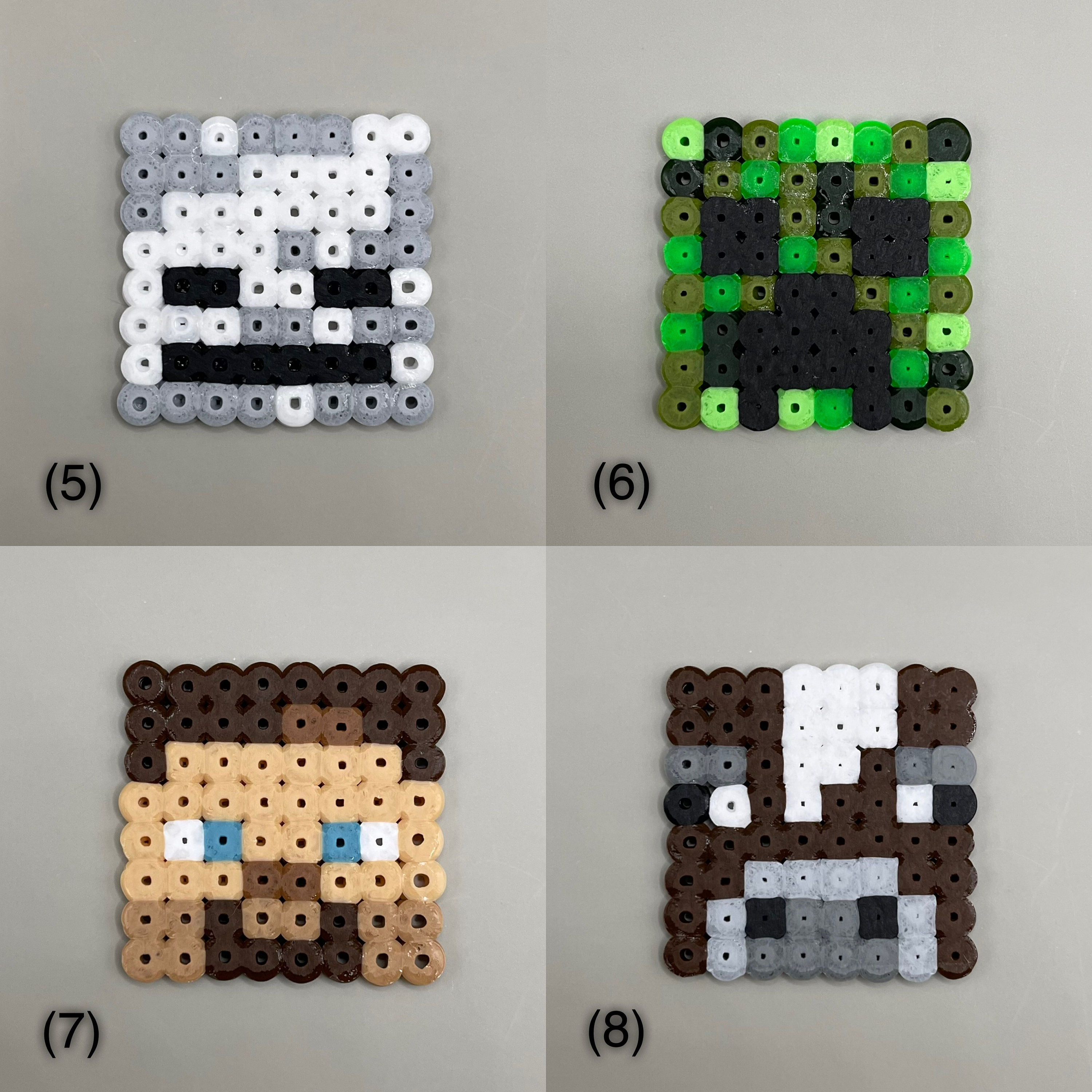 Minecraft Hama/perler Beads Keyrings/magnets/sticker - Etsy