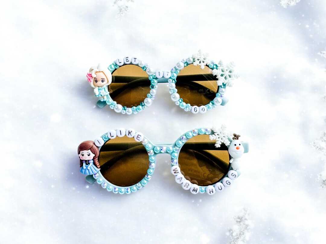 Custom Ice Queen Sister Kids Sunglasses | Character Glasses | Sunnies ...
