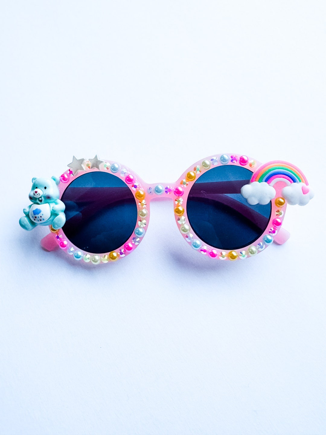 Custom Caring Bears Rainbow Star Kids Sunglasses | Character Glasses ...