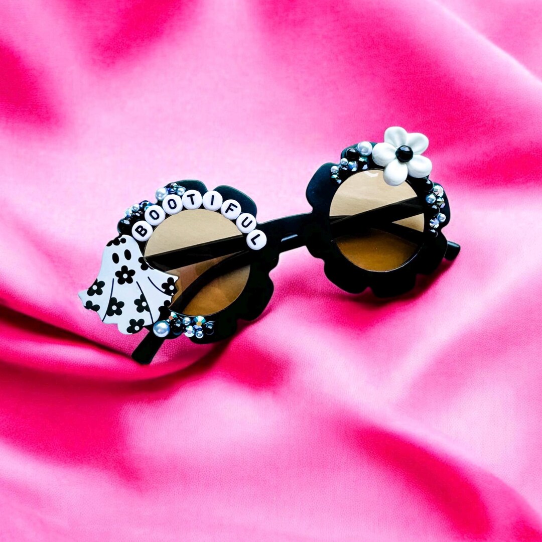 Custom Daisy Ghost Pumpkin Boo Spooky Kids Sunglasses | Character ...