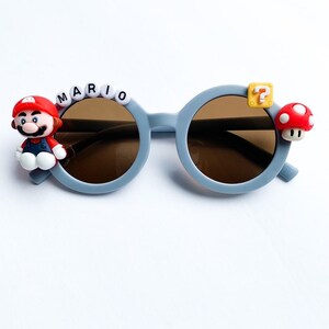 Custom Super Mario Kids Sunglasses Character Glasses Fun - Etsy