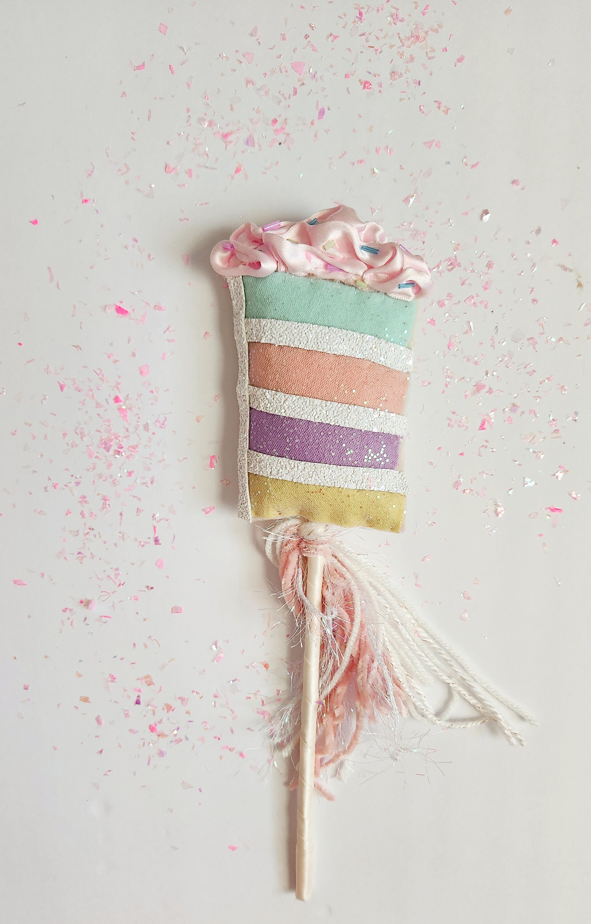 Birthday Cake Wand, Felt Cake, Birthday Theme , Sprinkle Theme Party ...