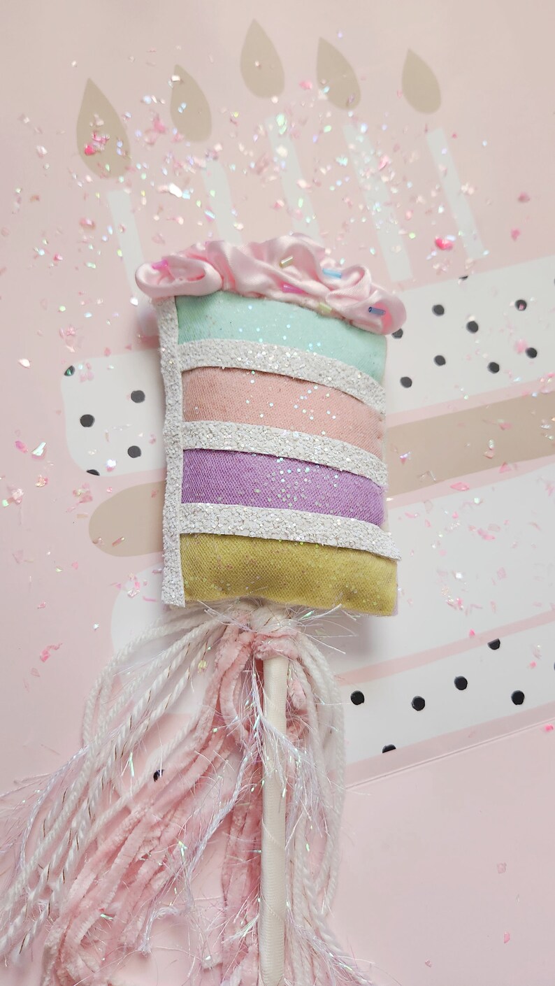 Birthday Cake Wand, Felt Cake, Birthday Theme , Sprinkle Theme Party ...
