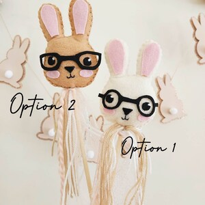 Bunny Wand, Easter Wand, Spring Basket Wands, Pretend Play Wands, Felt ...