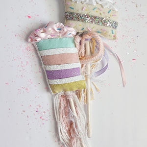 Birthday Cake Wand, Felt Cake, Birthday Theme , Sprinkle Theme Party ...