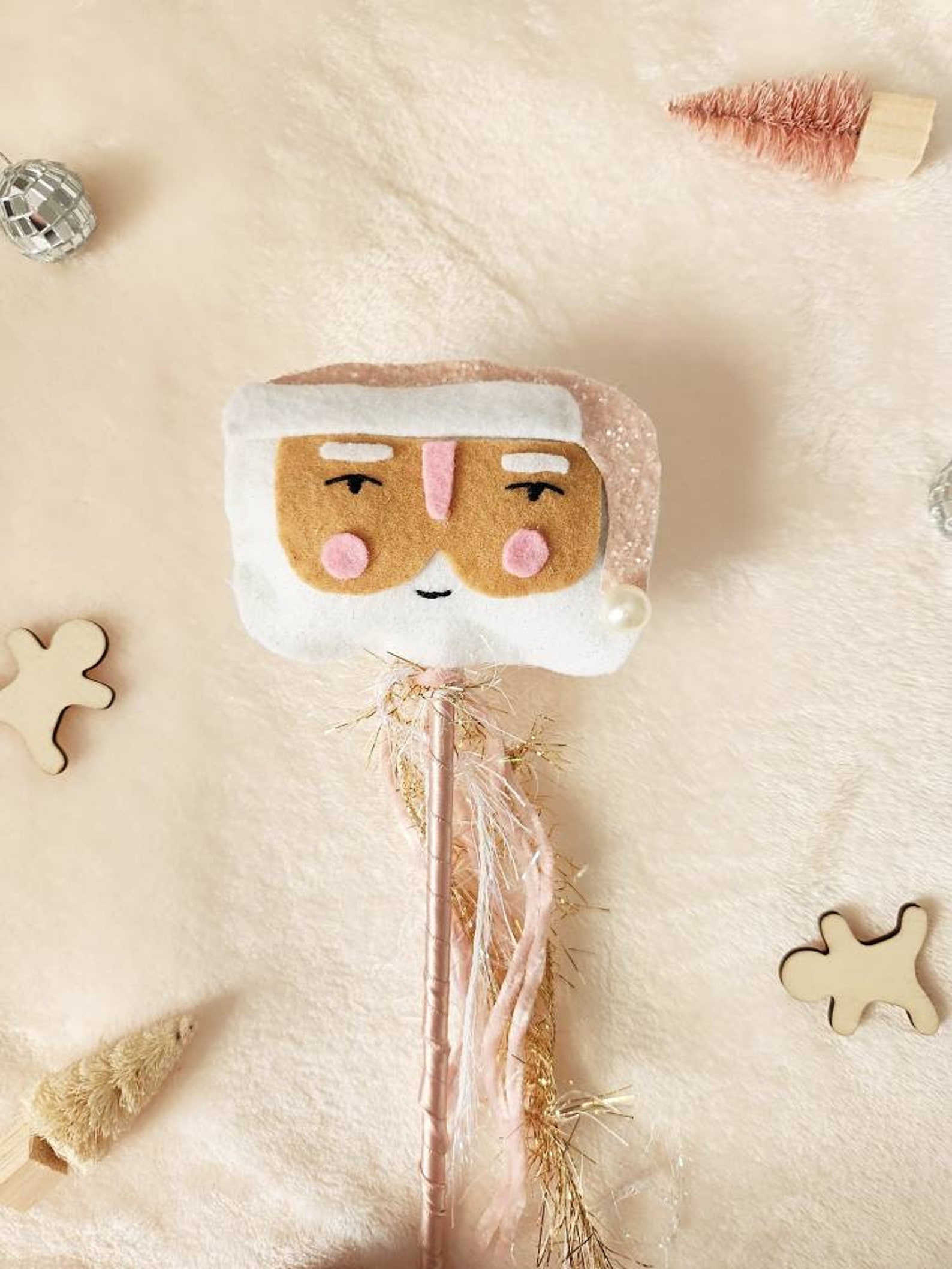 Felt Santa Wand, Party Basket Wands , Christmas Wands, Anthropologie ...