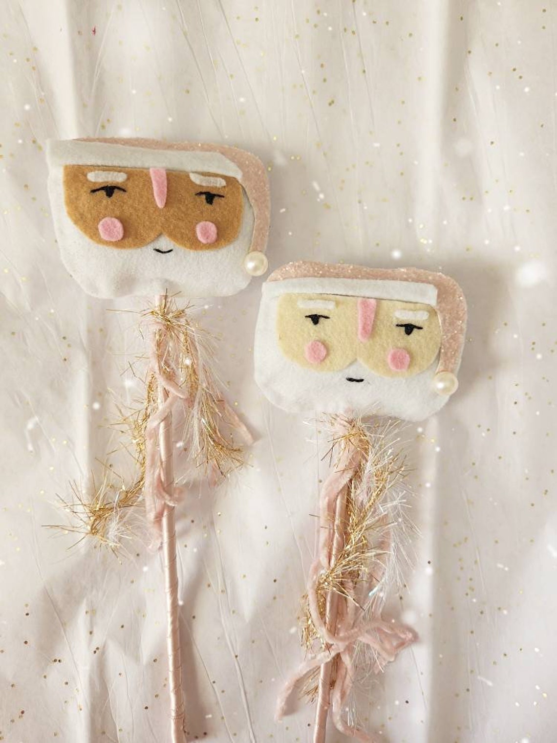 Felt Santa Wand, Party Basket Wands , Christmas Wands, Anthropologie ...