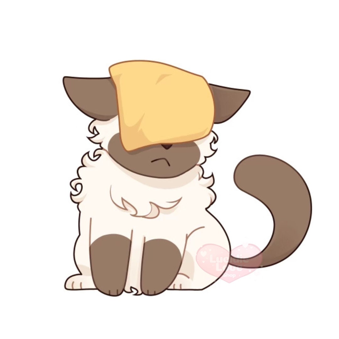 Cheese on Head Cute Cat Sticker Decal Curious Cat - Etsy
