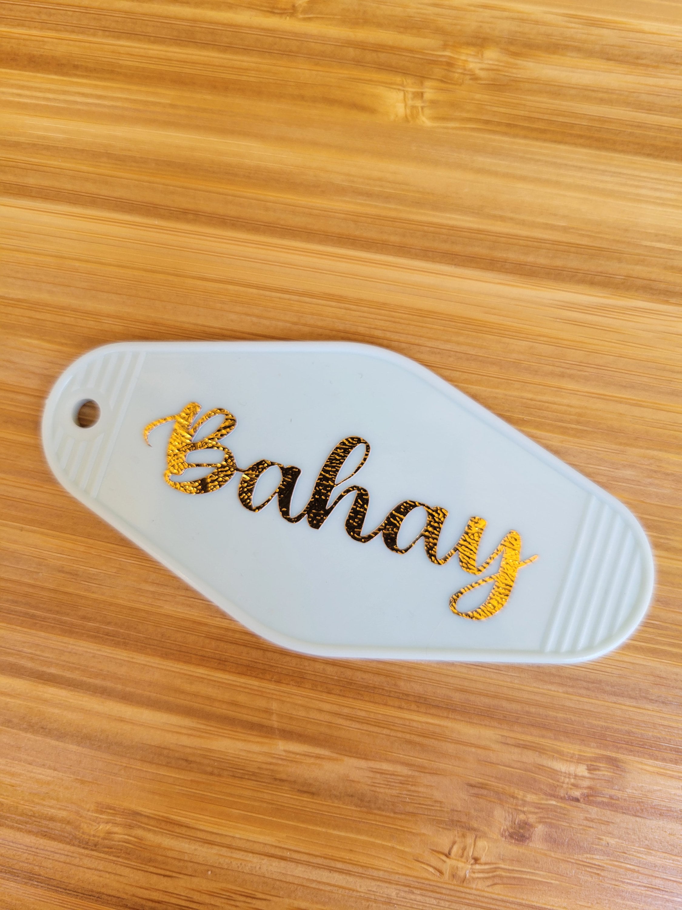 Bahay and "i'm on Filipino Time" Filipino Key Chain - Philippines Key ...