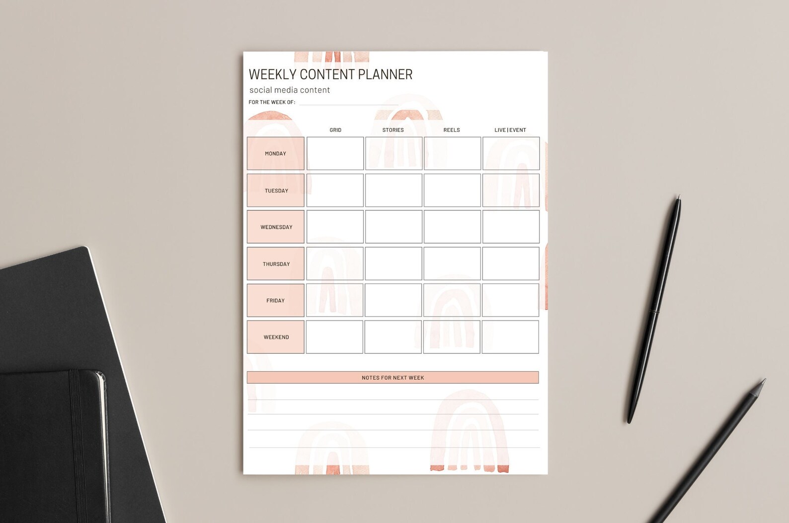 Social Media Planner Content Planner Marketing Planner - Etsy