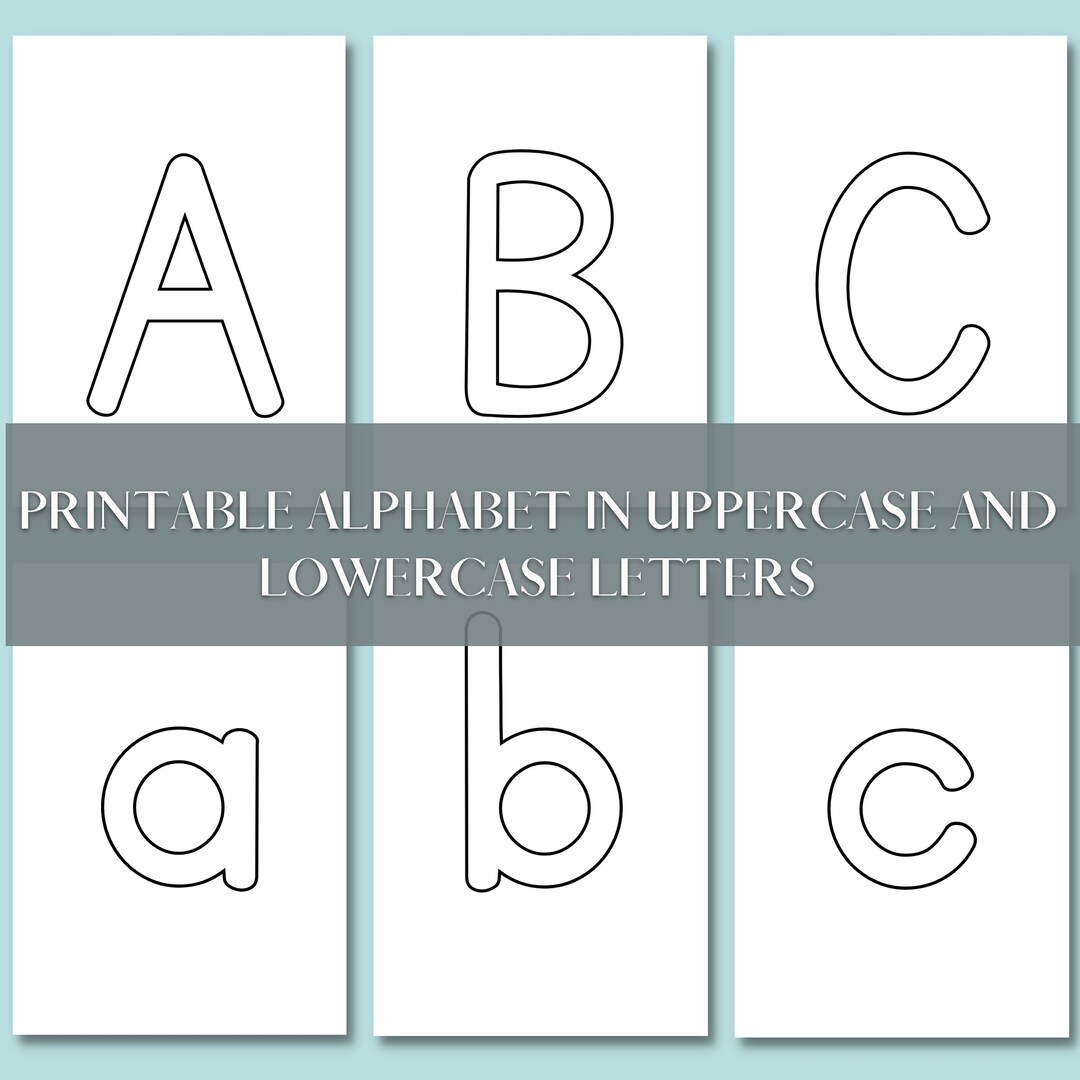 ABC Uppercase And Lowercase Letters In Pdf A4 Portrait Full Alphabet
