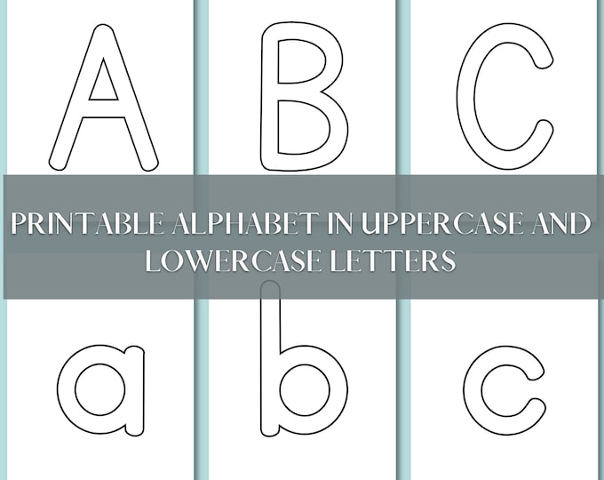 ABC Capital Letters Pdf Full Alphabet & Individual Letters Total 27 ...