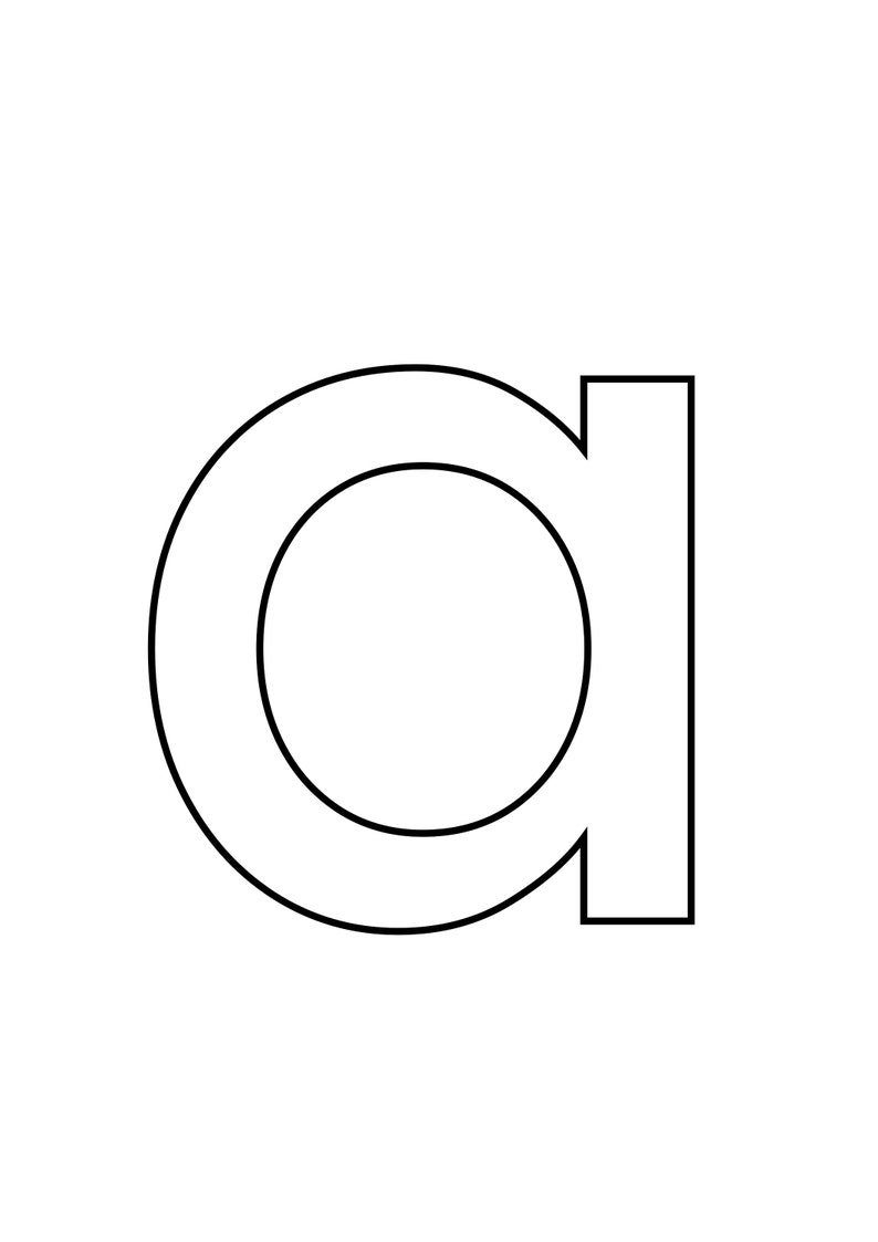 ABC Uppercase and Lowercase Letters in Pdf Png Jpg A4 Portrait. Full ...