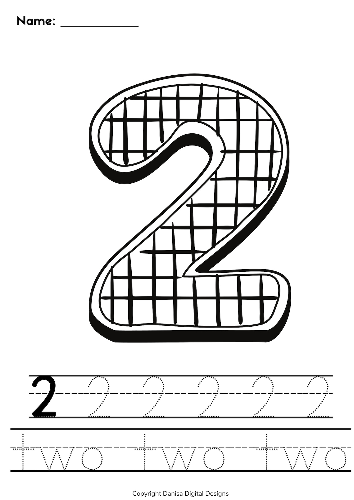 Printable Number Tracing Worksheet 1-10 Pdf L Number Practice Sheets ...