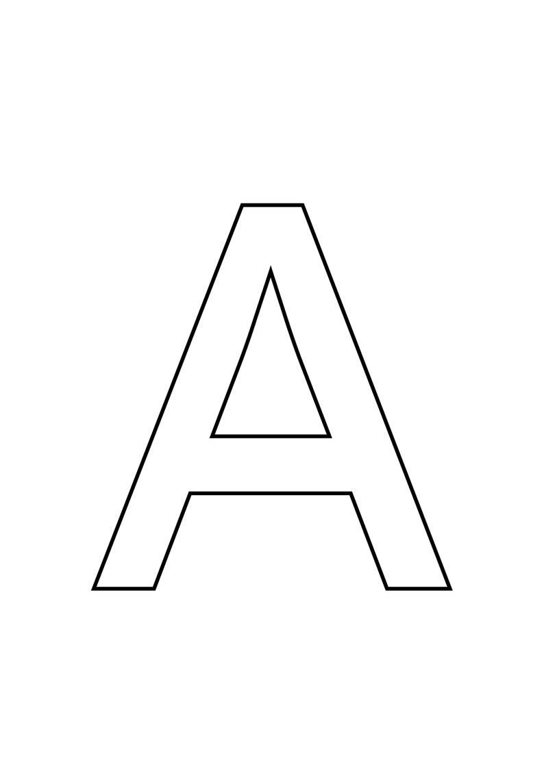 ABC Uppercase and Lowercase Letters in Pdf Png Jpg A4 Portrait. Full ...