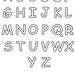 Printable Alphabet Uppercase Bubble Pdf Full Alphabet & Individual ...