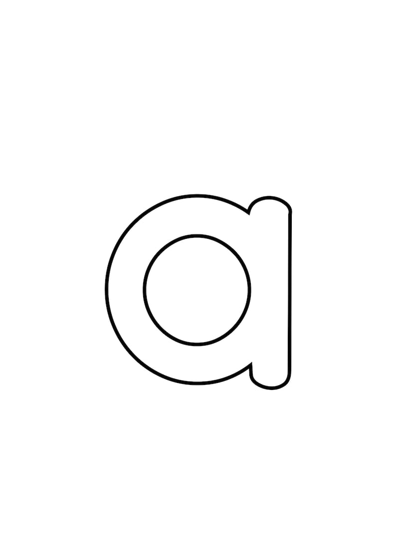 ABC Uppercase and Lowercase Letters in Pdf A4 Portrait. Full Alphabet ...