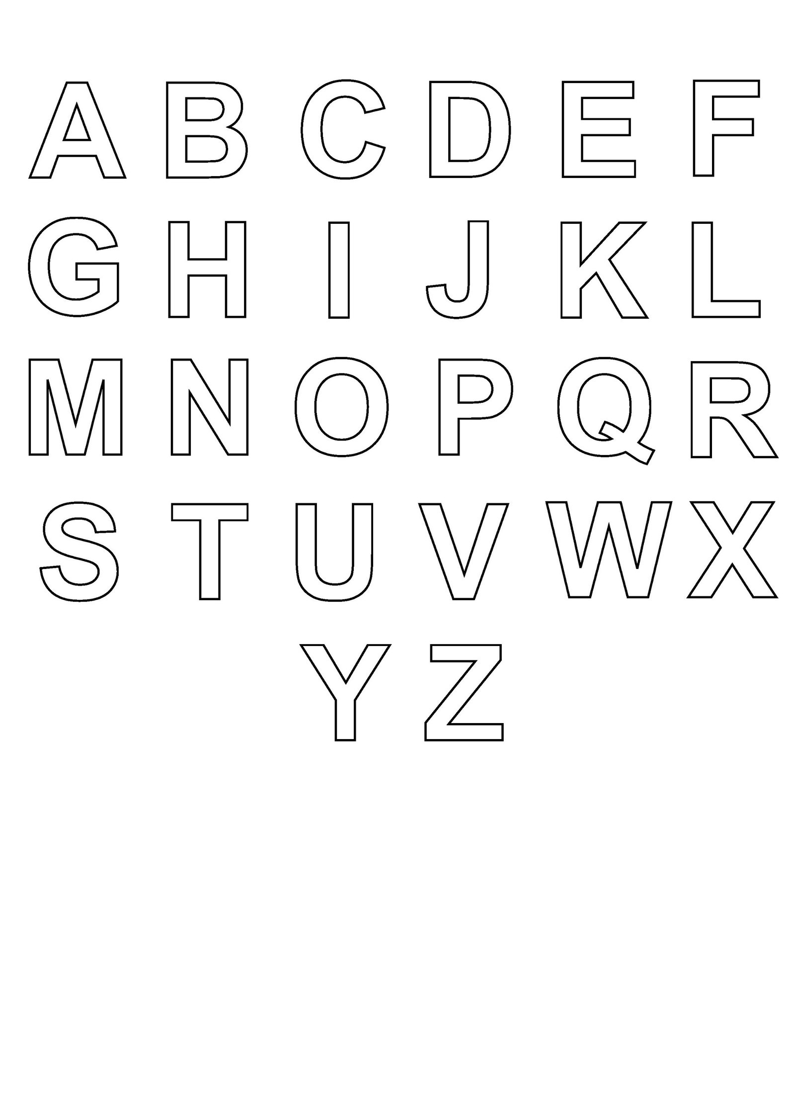 ABC Capital Letters Pdf Full Alphabet & Individual Letters Total 27 ...