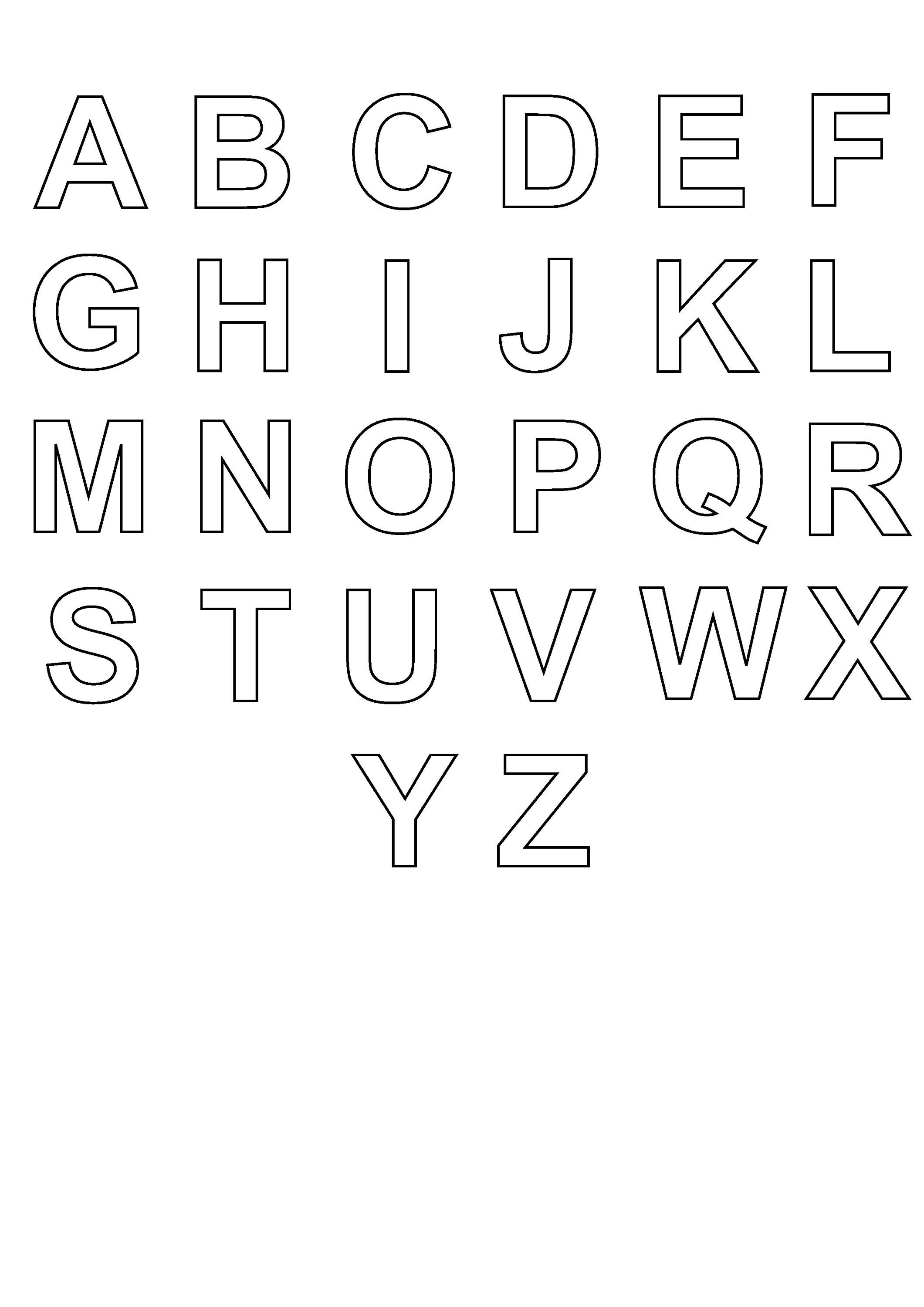 ABC Capital Letters Pdf Full Alphabet & Individual Letters Total 27 ...