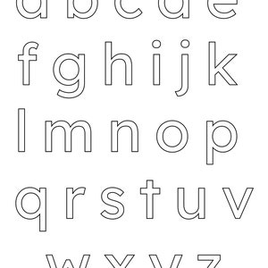 ABC Uppercase and Lowercase Letters in Pdf Png Jpg A4 Portrait. Full ...