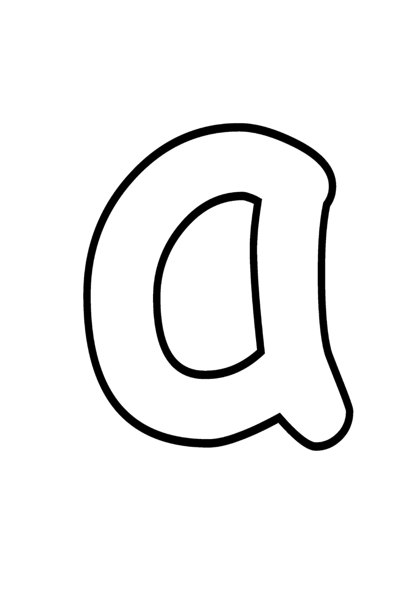 Printable Alphabet Lowercase Bubble Pdf Full Alphabet on Page ...