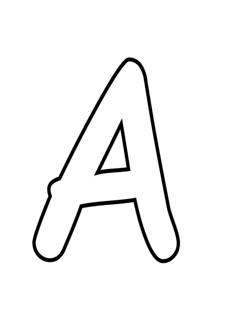 Printable Alphabet Uppercase Bubble Pdf Full Alphabet & Individual ...