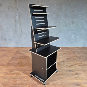 DIY CNC File Mobile Laptop Rolling Station Plans, Stand-up Desk, Tool ...