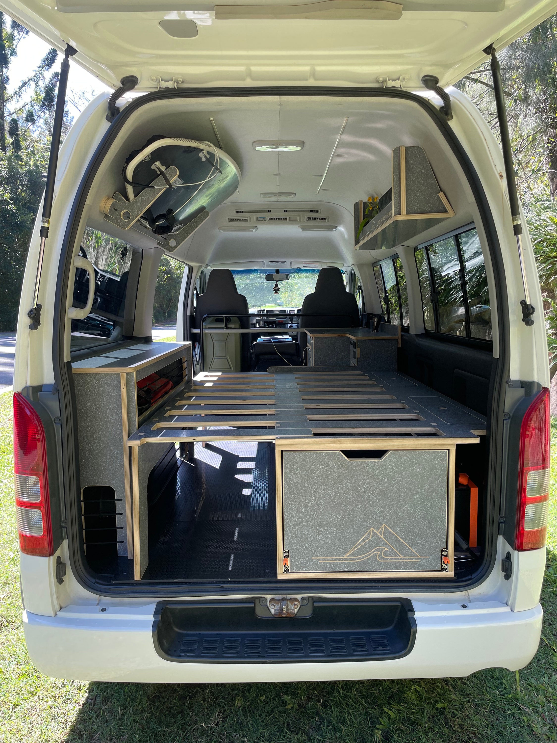 Toyota Hiace Fitout Van Bed With 1 Drawer Campervan Conversion Sleeping ...