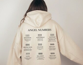 Angel Numbers Hoodie - Etsy