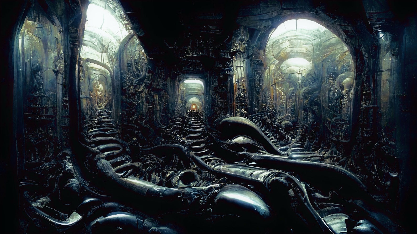 H. R. Giger Spaceship AI Art AI Created Digital Art Instant Download ...