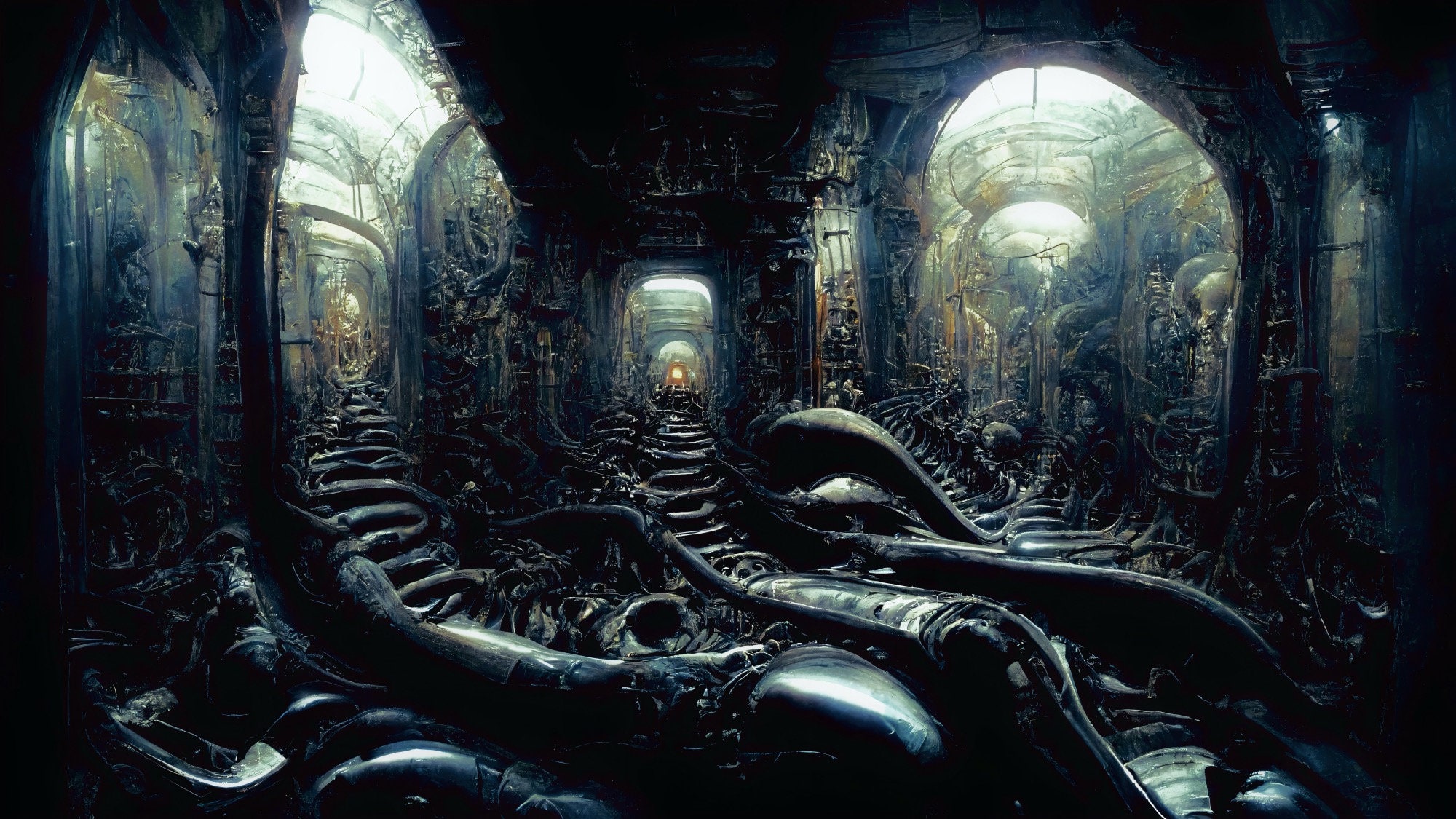 H. R. Giger Spaceship AI Art AI Created Digital Art Instant Download ...