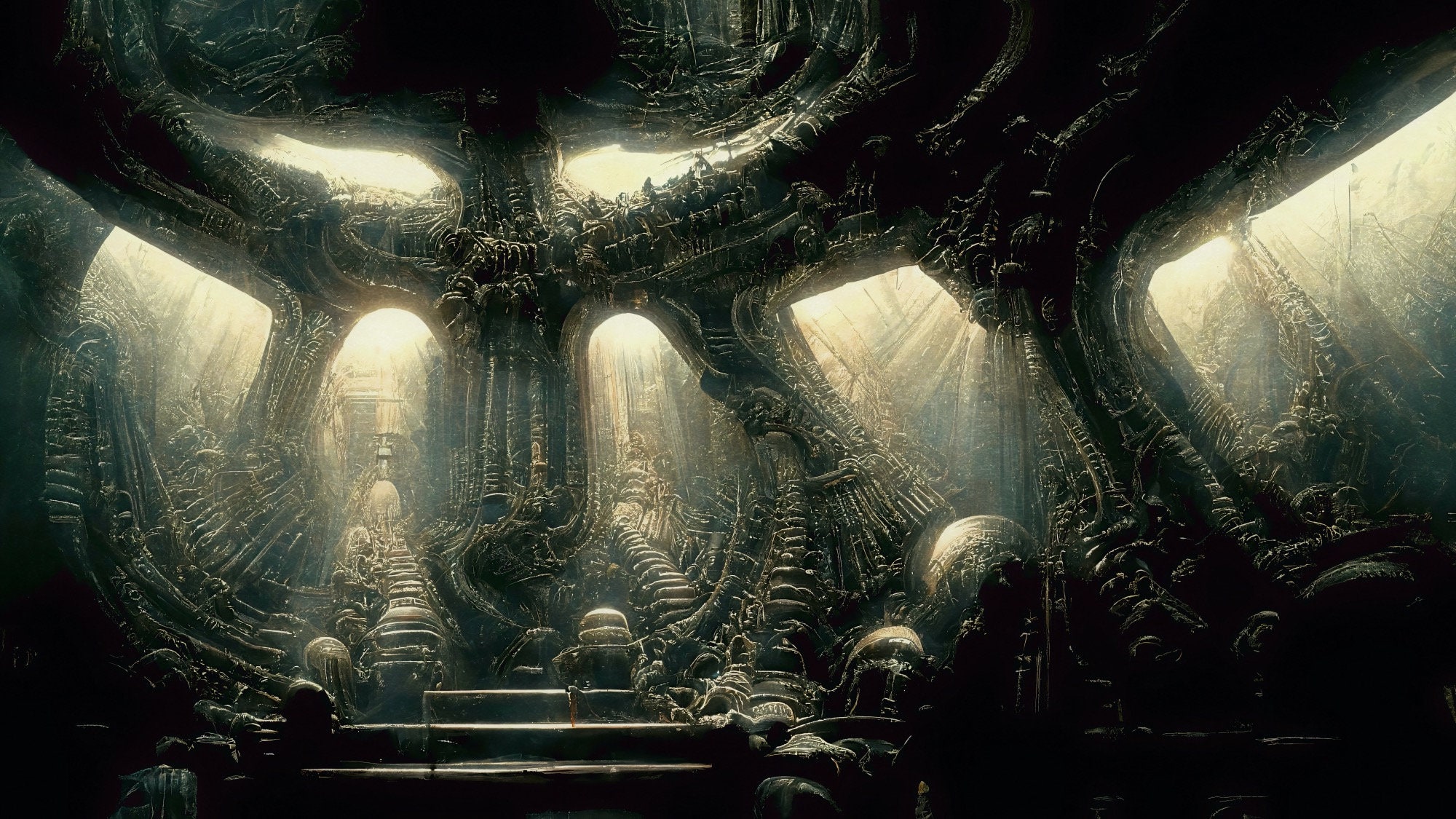 H. R. Giger Spaceship AI Art AI Created Digital Art Instant Download ...