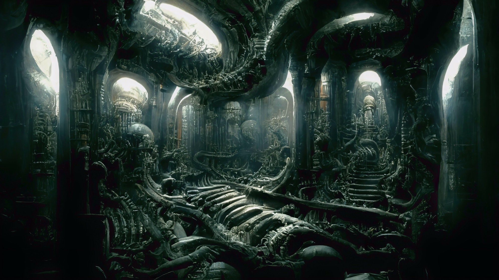 H. R. Giger Spaceship AI Art AI Created Digital Art Instant Download ...