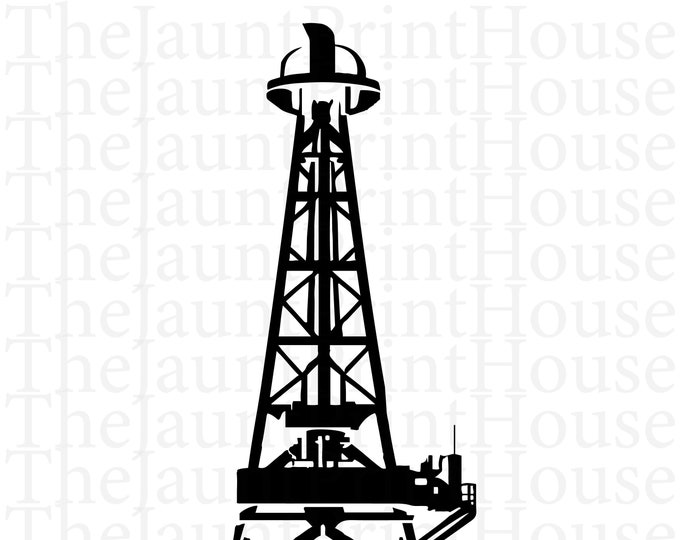 Oil Rig Png, Svg, Dxf, Jpeg, and Ai Files (COMMERCIAL & PERSONAL USE ...