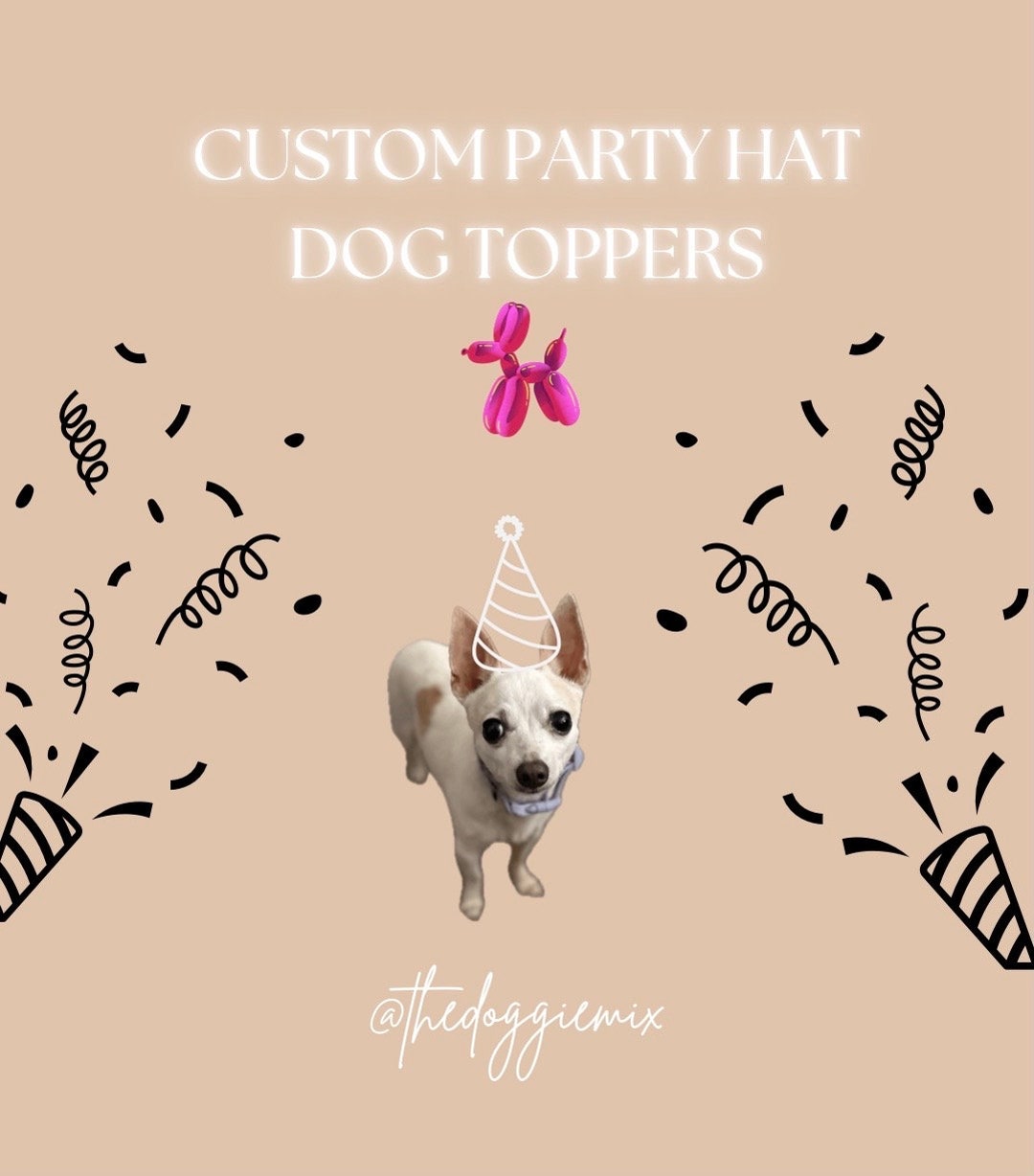 Custom Dog Toppers, Dog Happy Birthday Party Decor, Its My Birthday ...