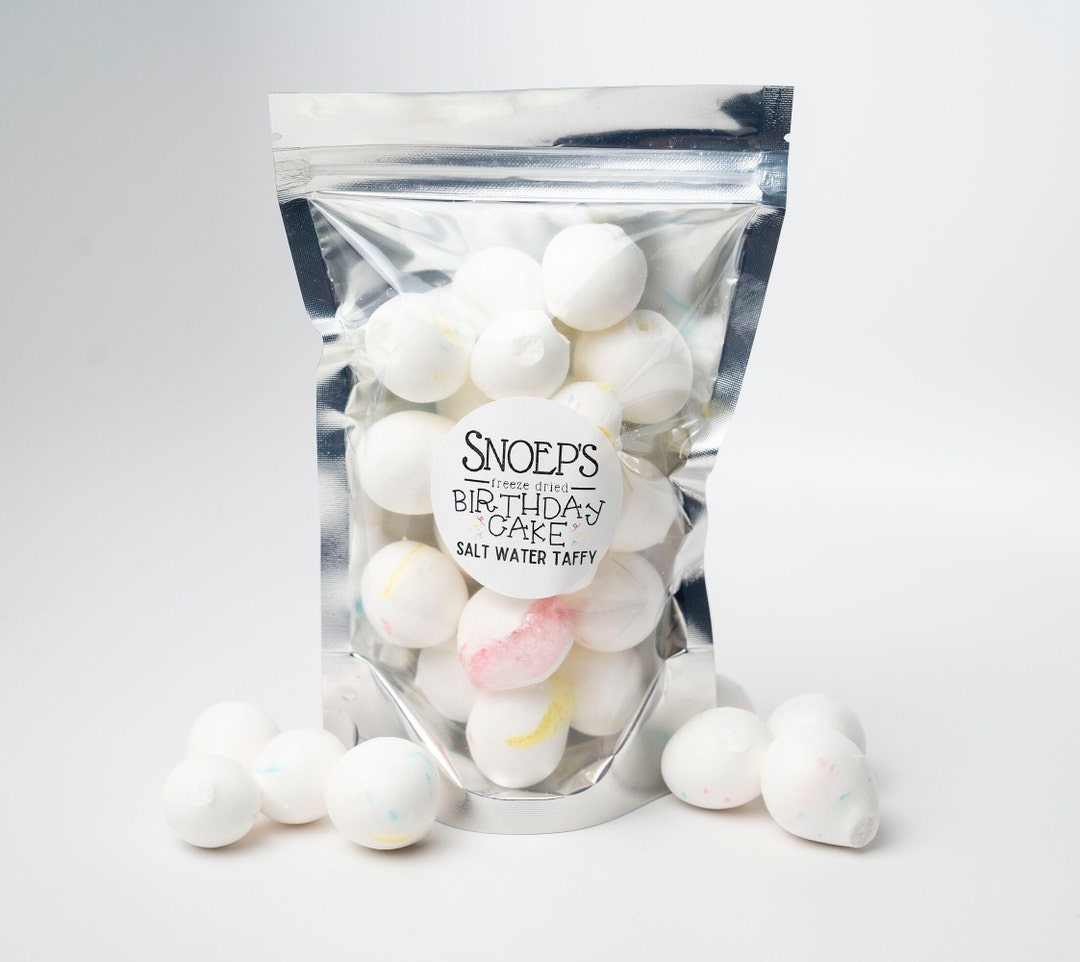 Freeze Dried Birthday Cake Taffy | FREE SHIPPING | Salt Water Taffy ...