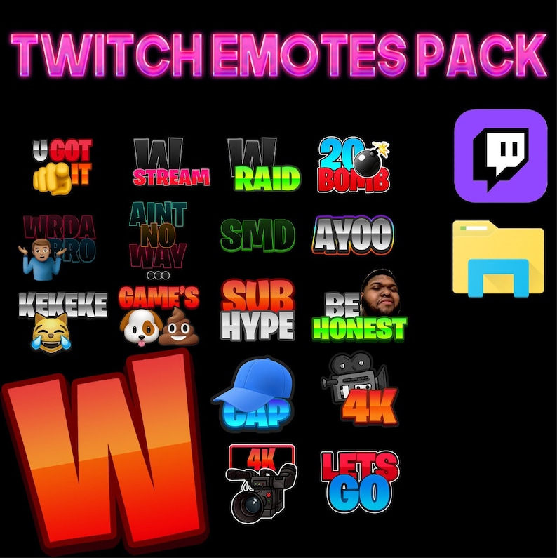 Twitch Emotes | Discord Emotes | Sub Emotes | 40+ Pack - Etsy