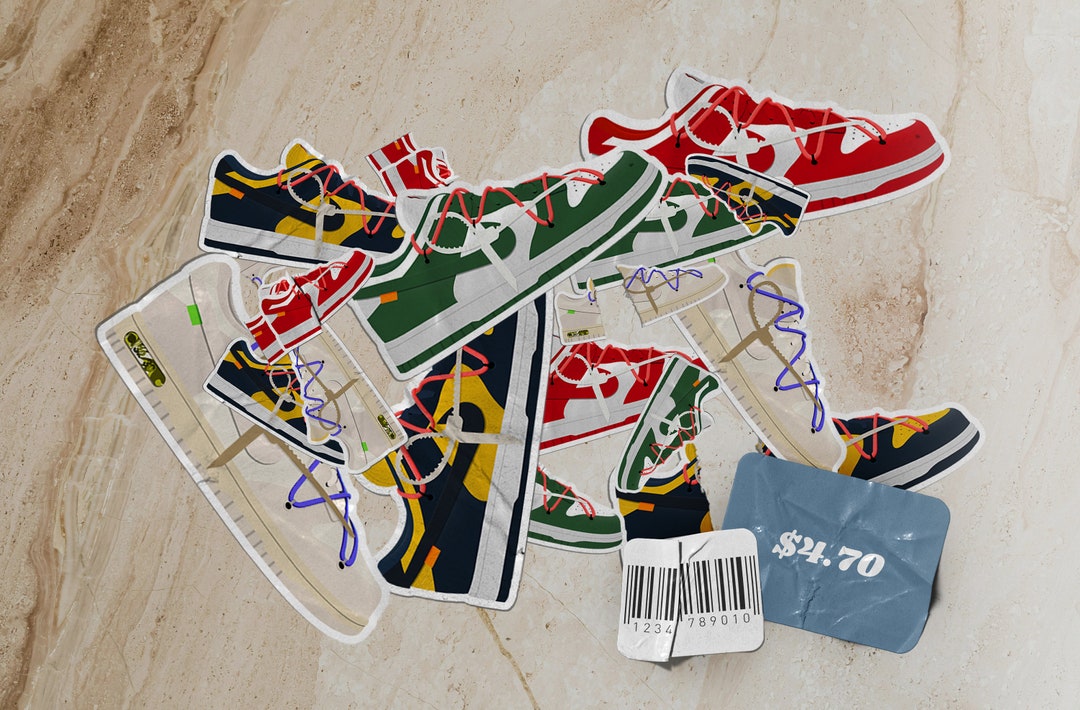 Sneaker Stickers for Every Surface Choose From Various Sizes & Colors ...