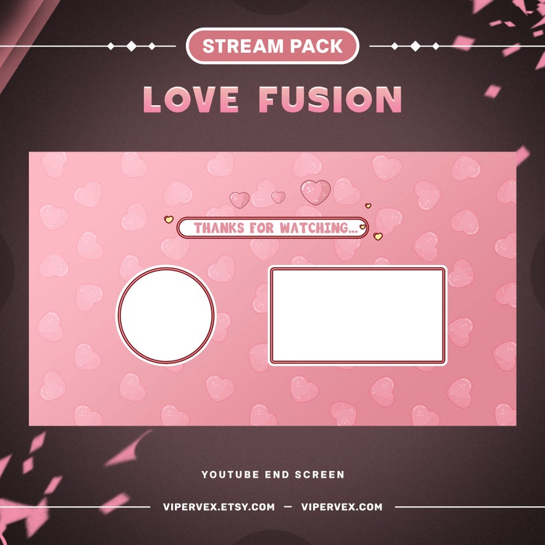 Pink Animated Stream Package, Overlays, Alerts, Screens, Panels ...