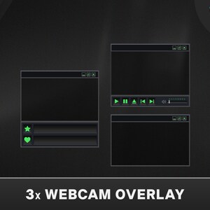 Dark Green Animated Twitch Overlay Pack Cozy Twitch Overlay - Etsy