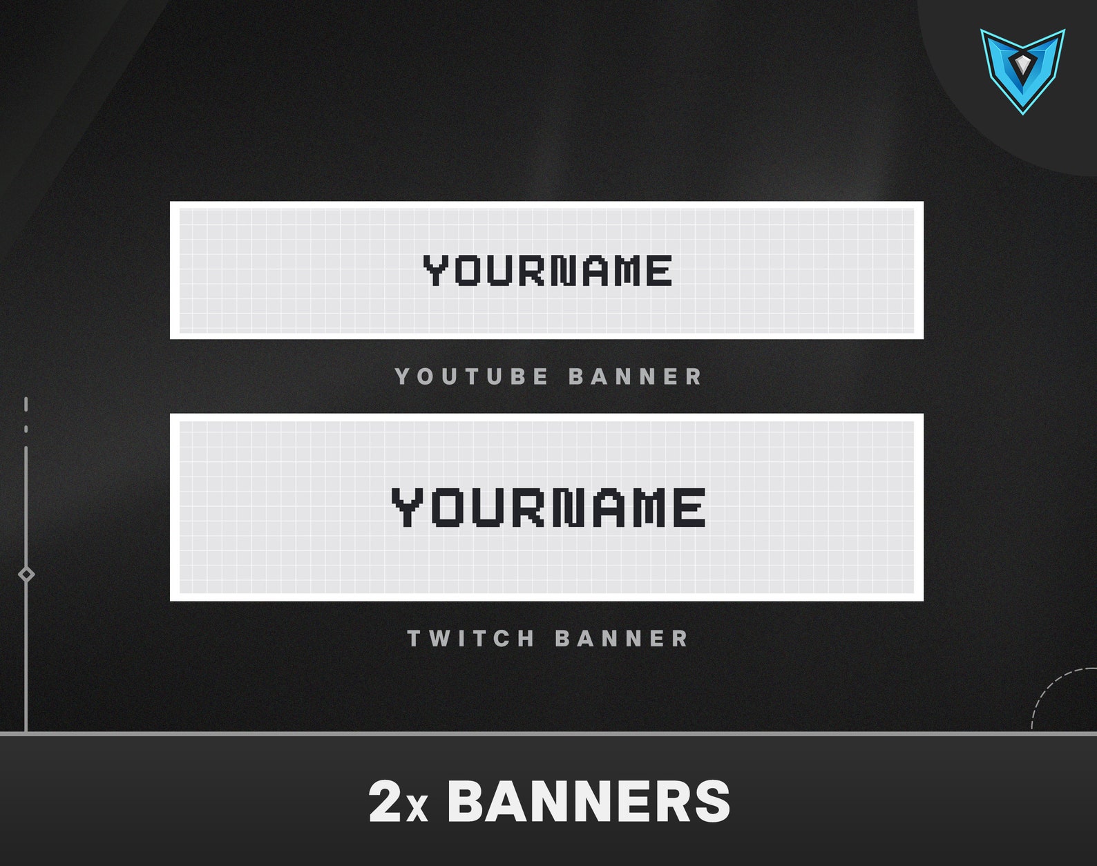 Twitch Overlay Black and White Minimalist Package, Twitch Starting Soon ...