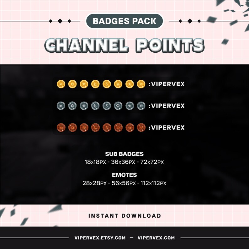 24x Channel Points Icon for Twitch, Channel Points Icon, Twitch Badges ...